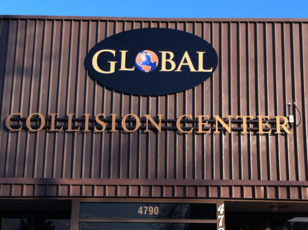 Denver Signs - Routed and Dimensional - Global Collision Center | Signdealz