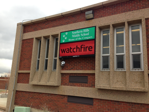 Southern Hills Middle School Gets New Watchfire LED School Sign